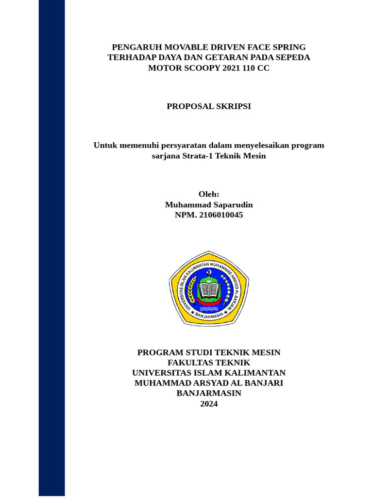 Proposal Bab 1-2 Safarudin Revisi | PDF