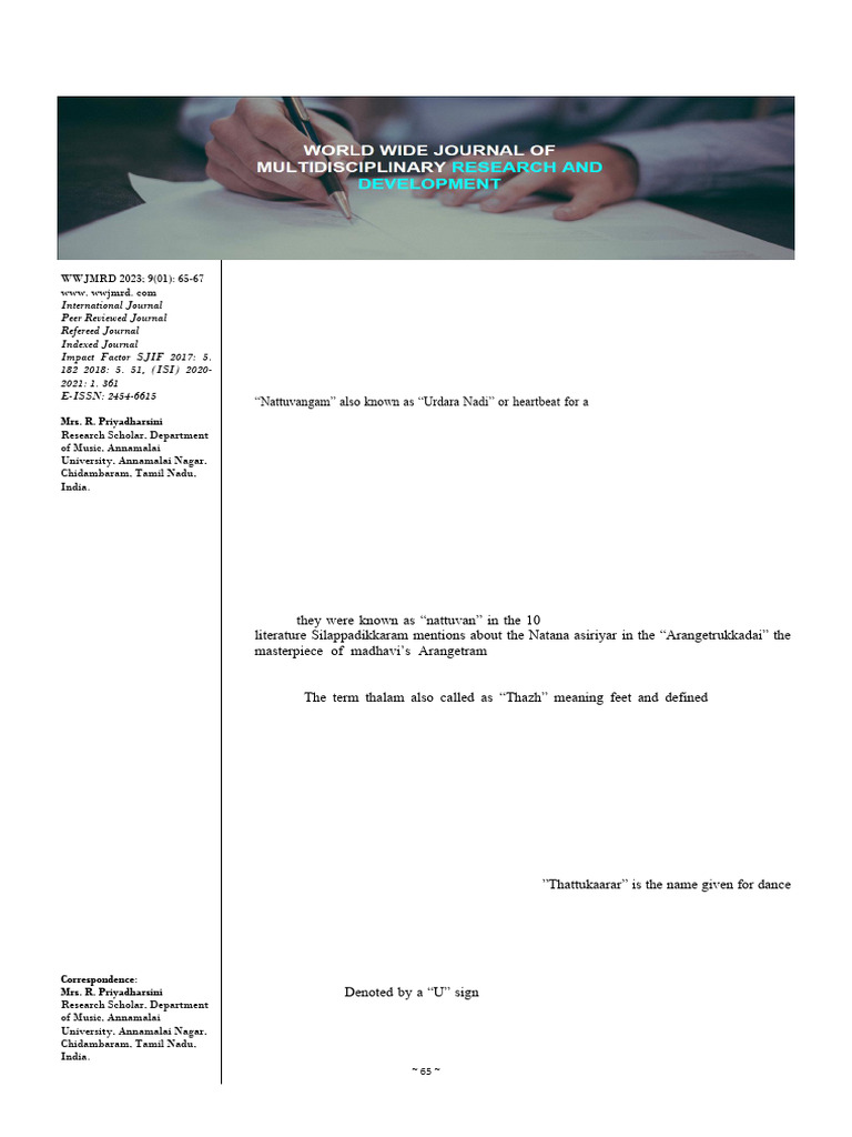 Nattuvangam: Concepts and Practices | PDF | Tamils