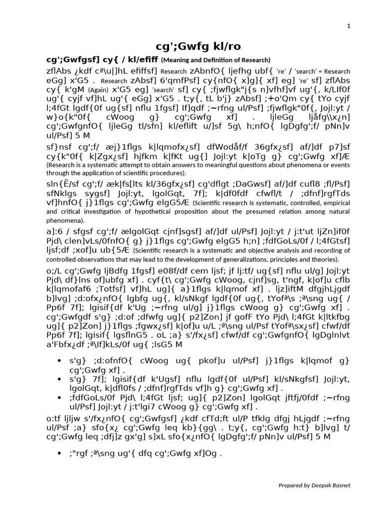 Chpt. 1 (Introduction research) - nepali | PDF | Observation | Empiricism