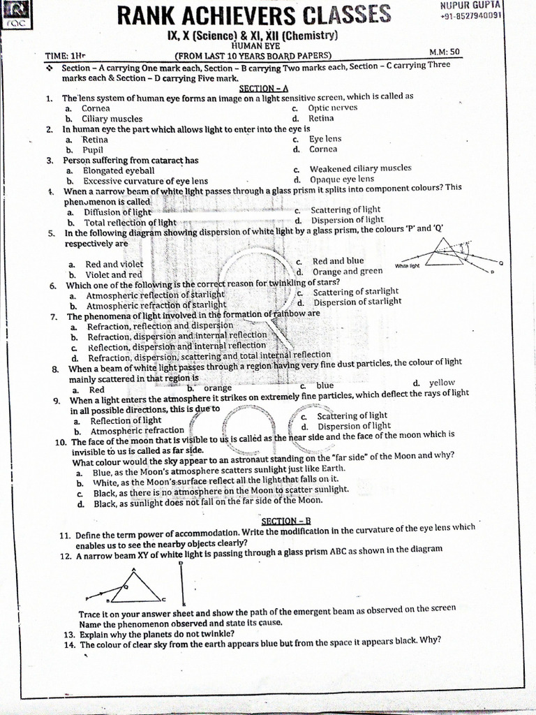 Eye Test Paper | PDF