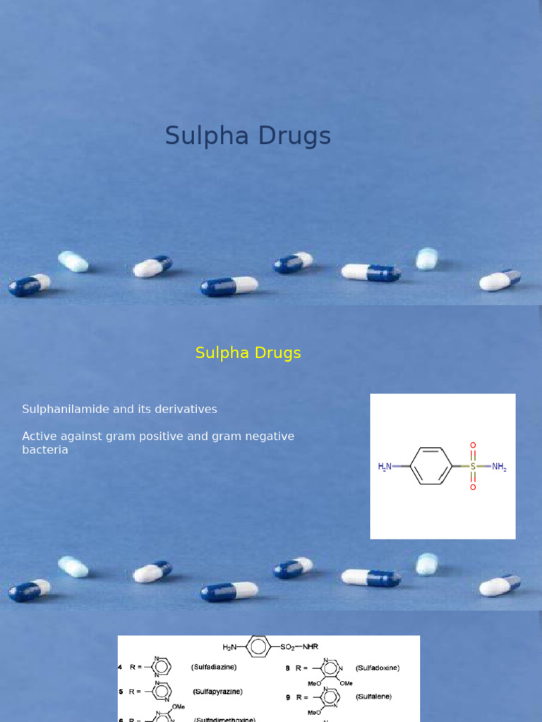 Sulpha Drugs 1 | PDF
