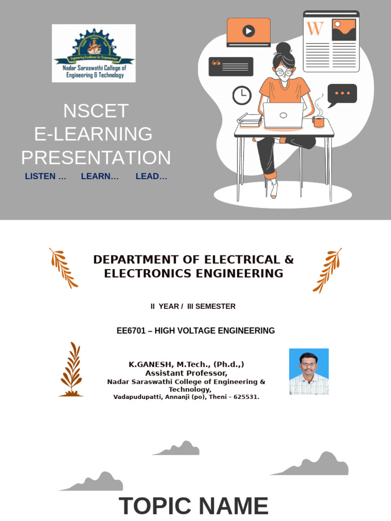 Ee8701 Hve Unit 4 | PDF | Capacitor | Voltage
