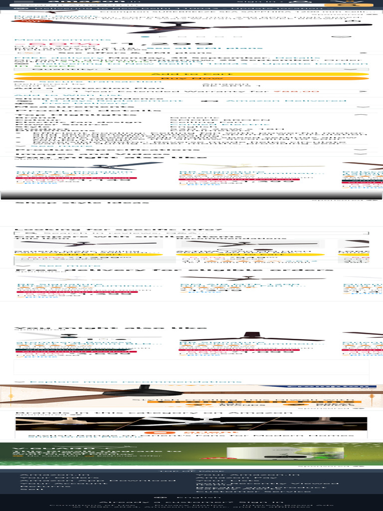 Buy MARC Ceiling Fan, COPPER 1200 MM, 390 RPM, High Speed, BEE Approved ...