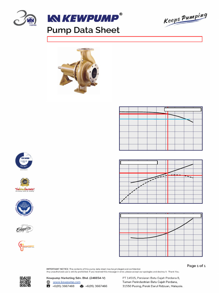 KS-SR Pump Specifications Overview | PDF | Pump | Chemical Engineering