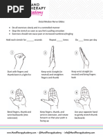 Hand Therapy - Thumb Exercises | PDF | Hand | Thumb
