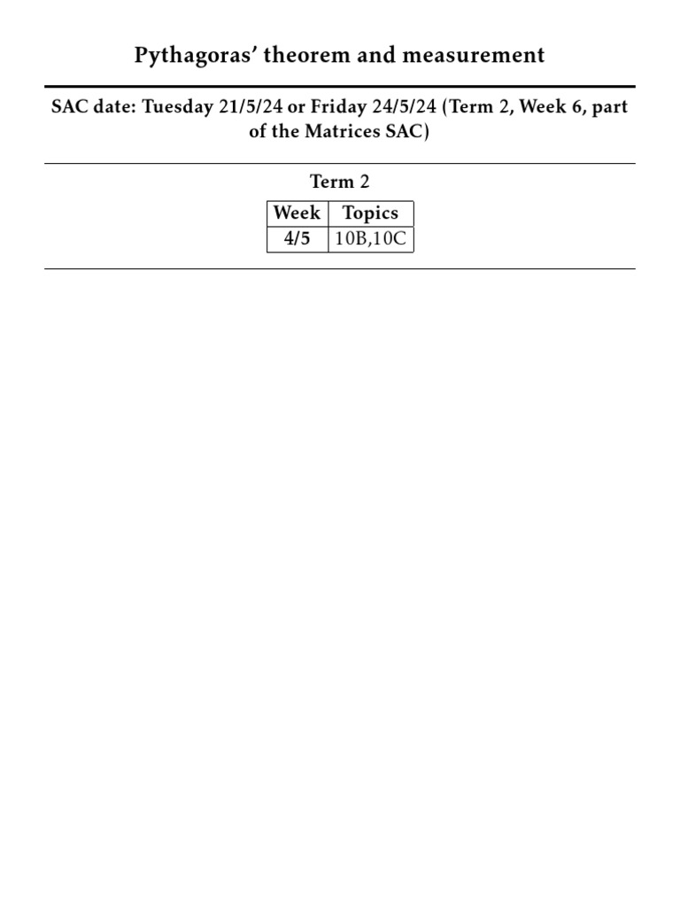 Pythagoras' theorem and measurement | PDF | Triangle | Euclidean Plane Geometry