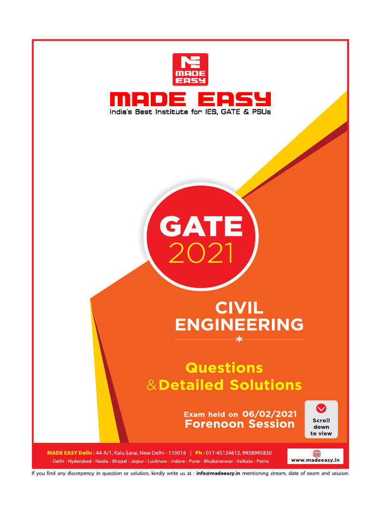 GATE 2021 Forenoon | PDF