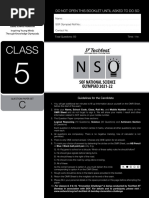 Silverzone Olympiad Sample Question and Answer Sheet | PDF