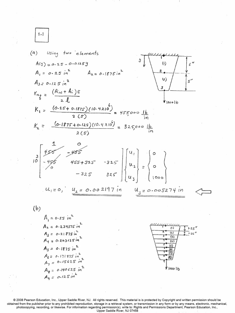 Solution Manual For Finite Element Analysis 3rd Ed - Saeed Moaveni | PDF | Copyright | All ...