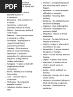 Ambitious Vocabulary Word List | PDF | Home & Garden