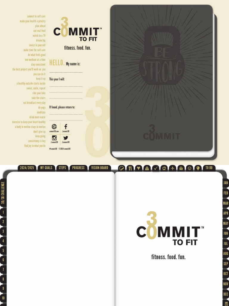 Commit to Self-Care: 2024 Goals Guide | PDF