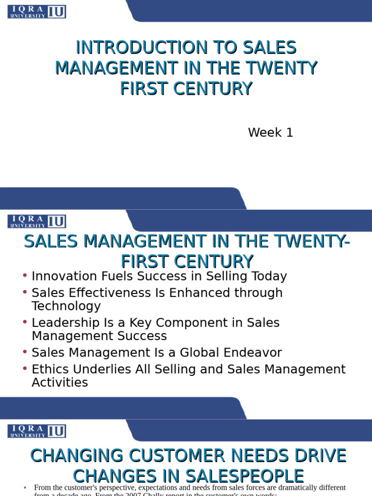 Modern Sales Management Strategies | PDF | Sales | Evaluation