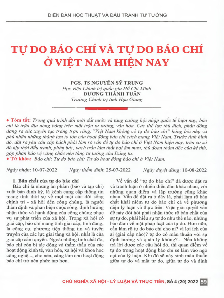 T Do Báo Chí | PDF