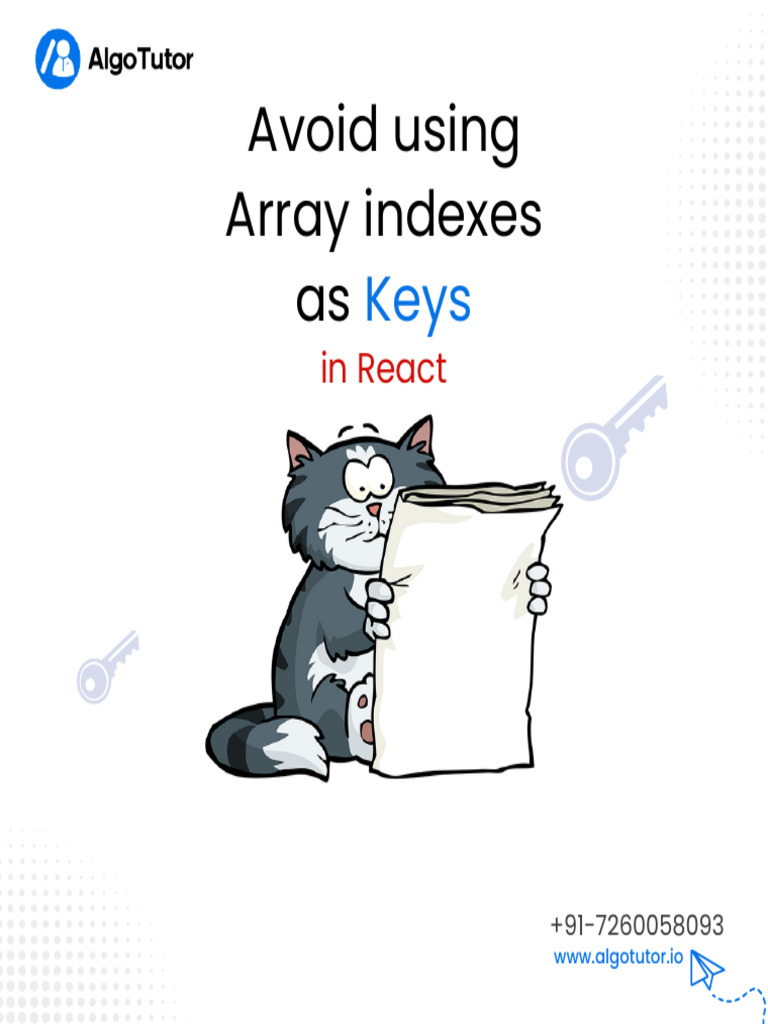 avoid using Array indexes as keys in react | PDF avoid using Array indexes as keys in react | PDF