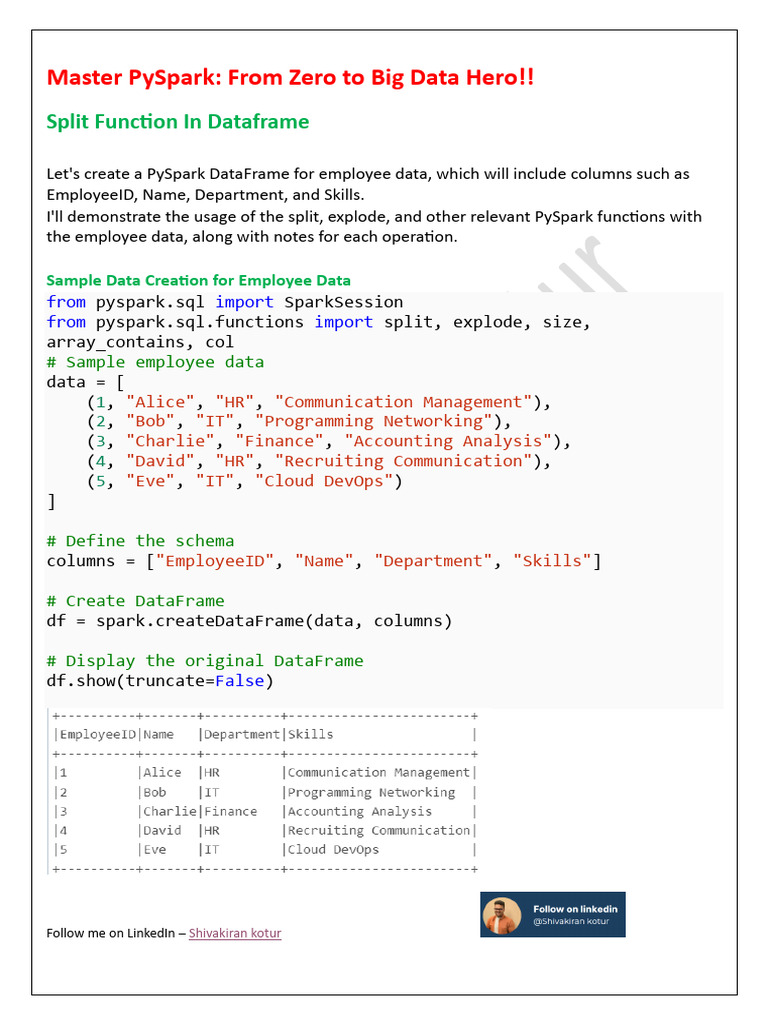 Databricks & PySpark Learning Day-10 | PDF | Computer Programming | Computing