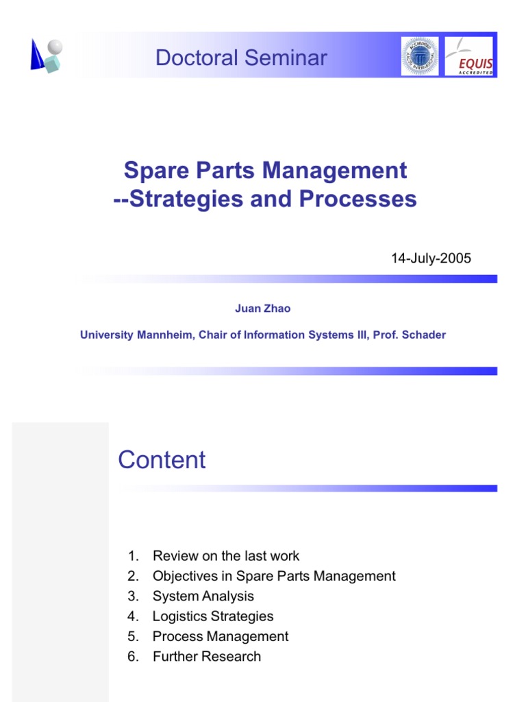 Spare Parts Management | PDF | Business Process | Business Process ...