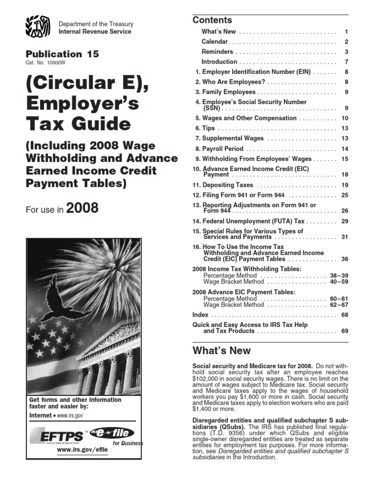 p15--2008 | PDF | Irs Tax Forms | Payroll Tax