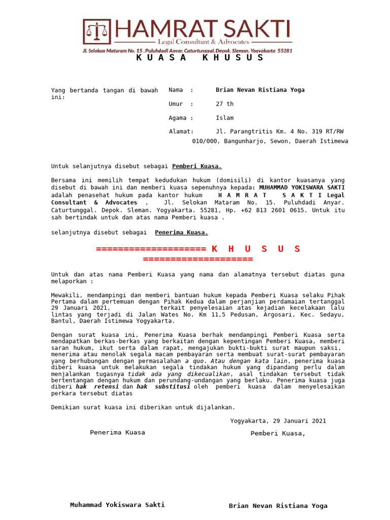 SK Pendampingan Pak Brian | PDF