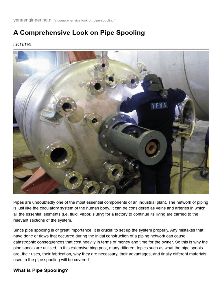 Understanding Pipe Spooling Basics | PDF | Pipe (Fluid Conveyance ...