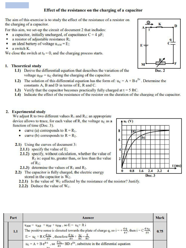 Exercises - 4 and 5-Capacitor | PDF