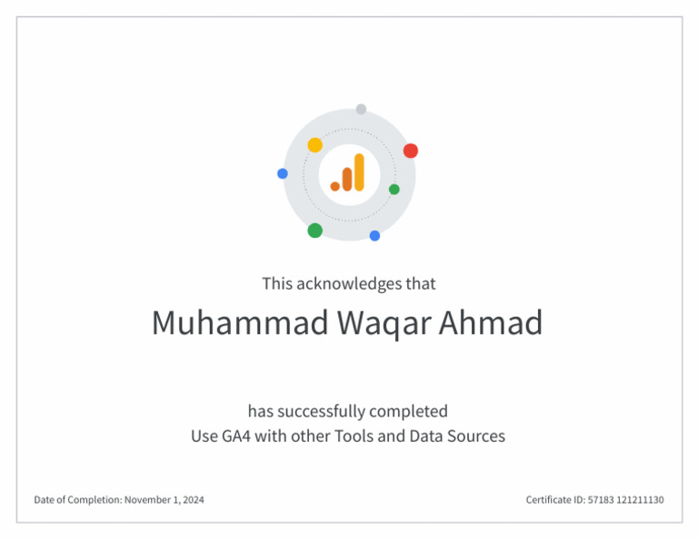Certificate Waqar | PDF