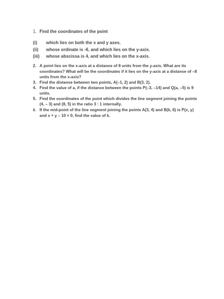 Coordinate Geometry | PDF