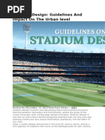 Stadium Planning and Construction. | PDF | Street | Stadium