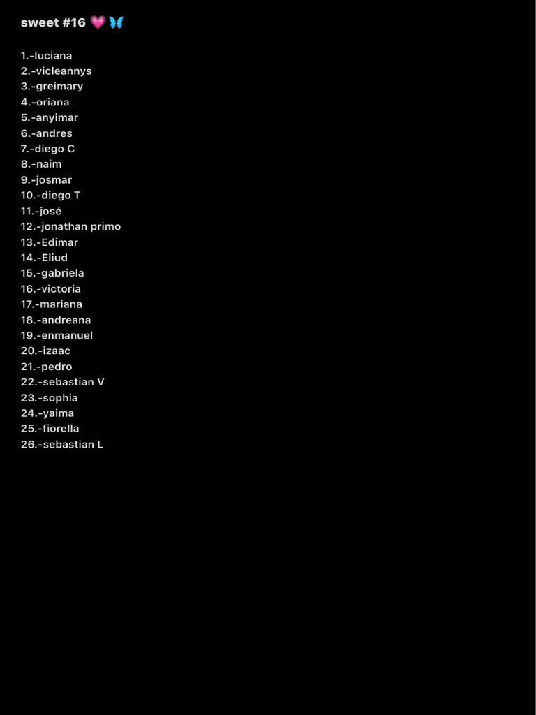 Sweet #16 ?? | PDF
