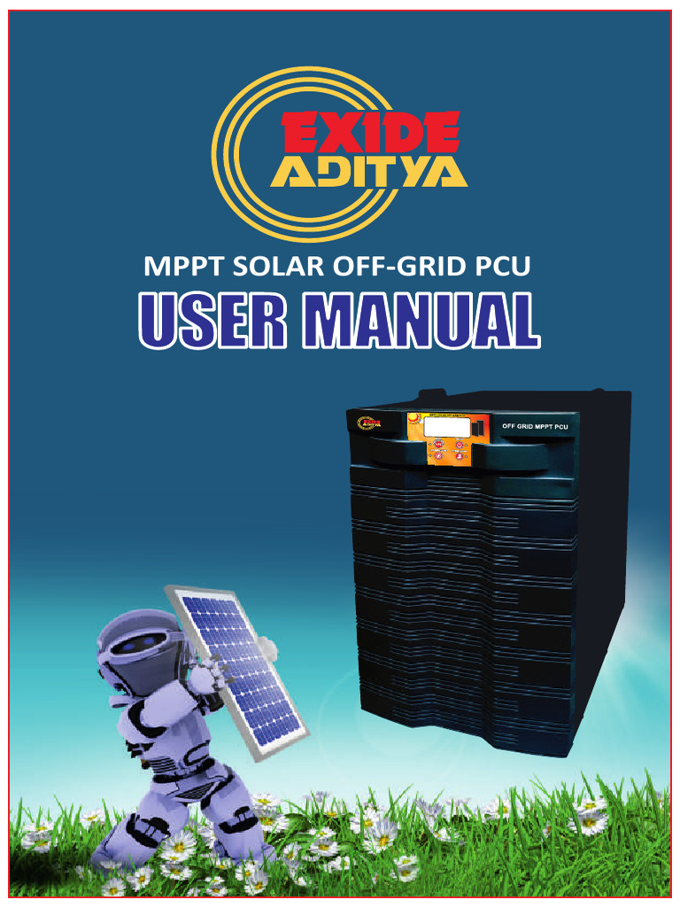 Exide MPPT Solar Inverter Manual | PDF | Mains Electricity | Fuse ...