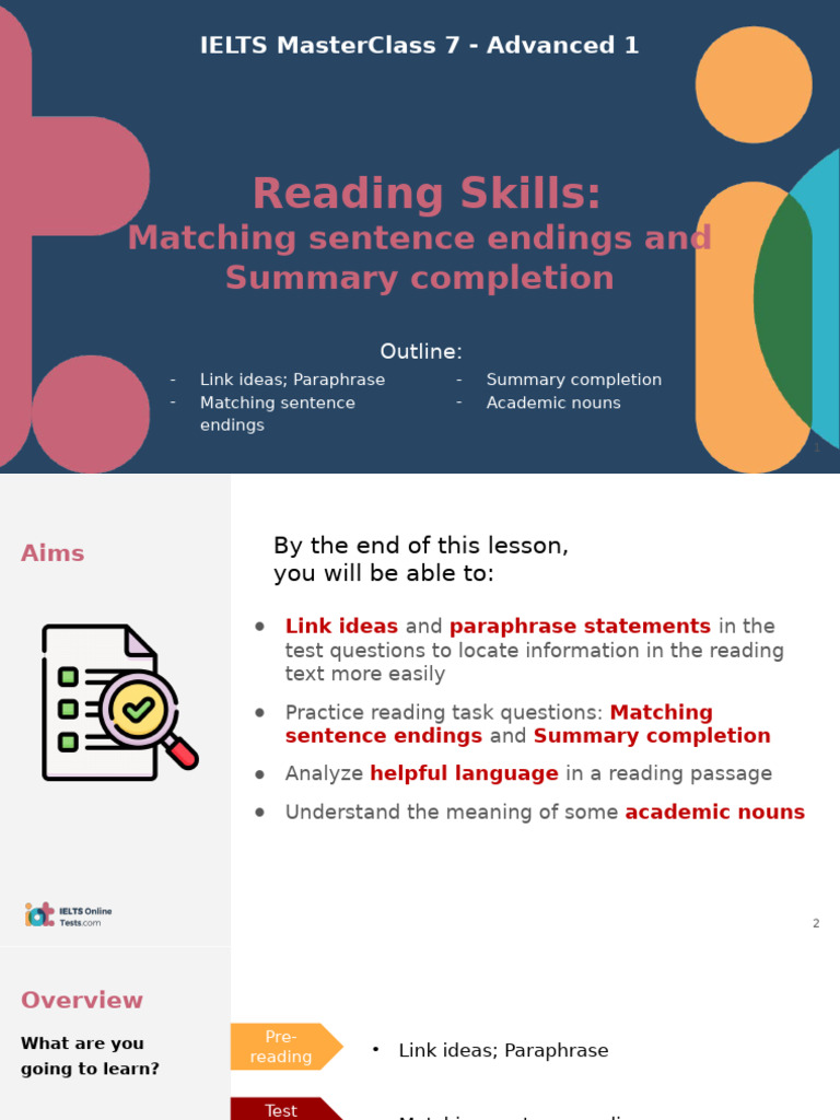 IA2-L5. Reading - Matching Sentence Endings - T | PDF | Public Transport | Traffic