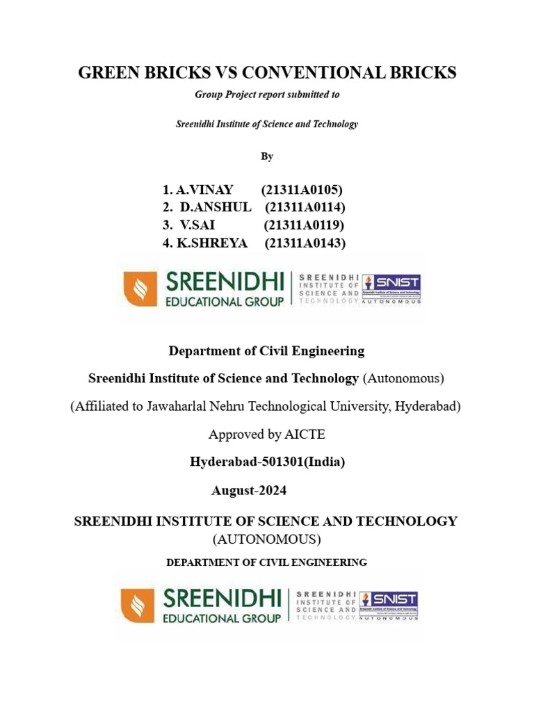 Group Project Report11 | PDF | Brick | Waste