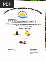 Name: Rollno: CLASS: 12: Chemistry Project - Extraction of Essential ...