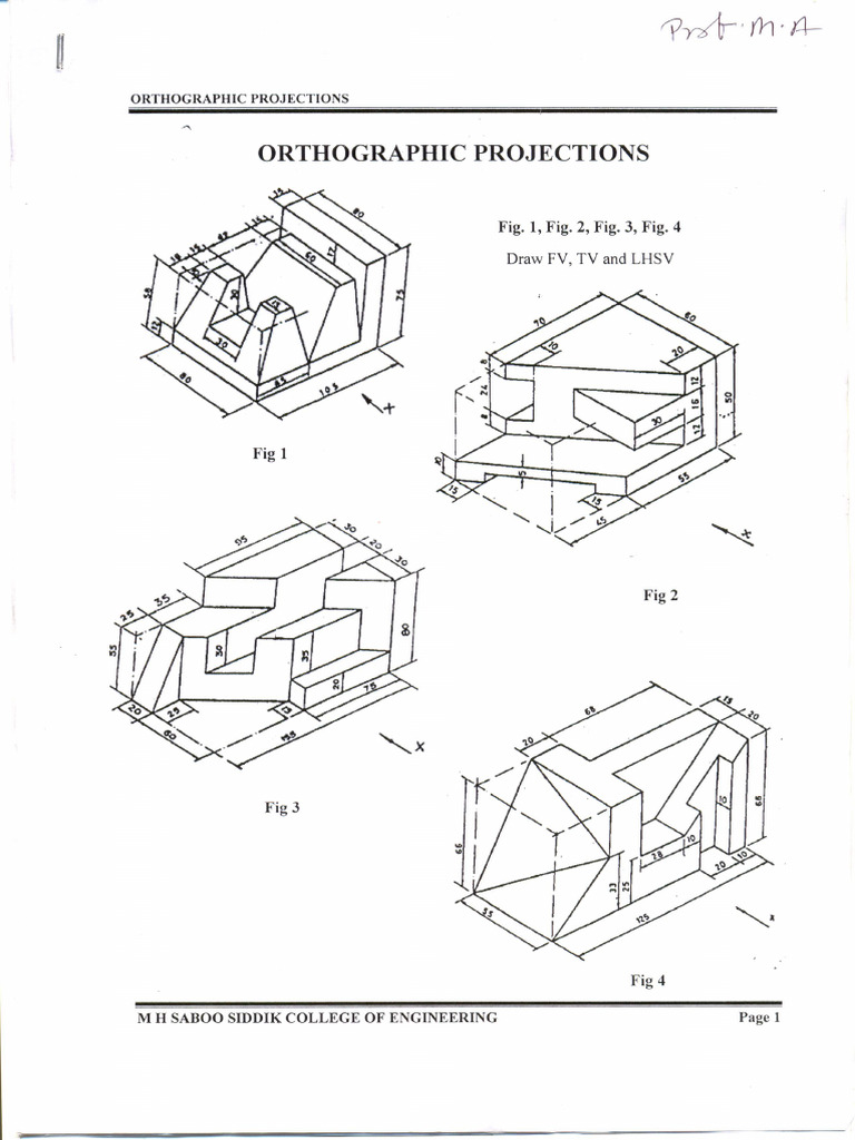 Othographic Projection | PDF