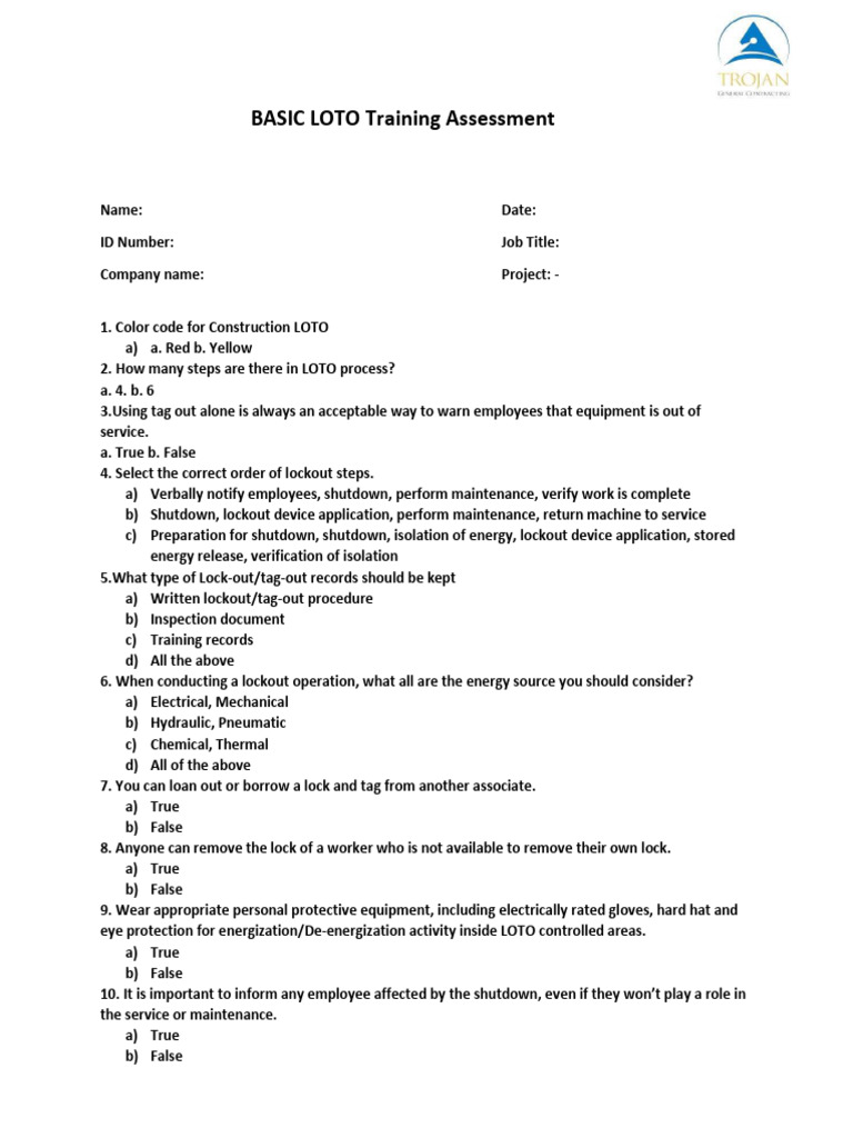 LOTO Process: 9 Essential Steps | PDF