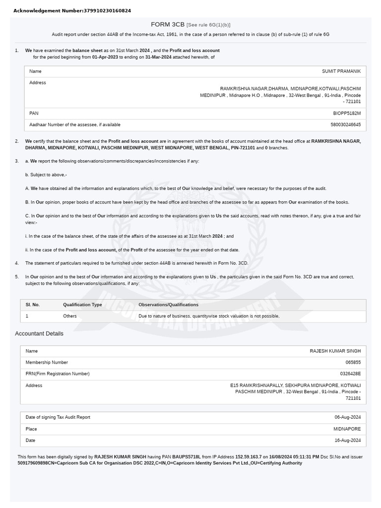 form-2 | PDF | Payments | Expense