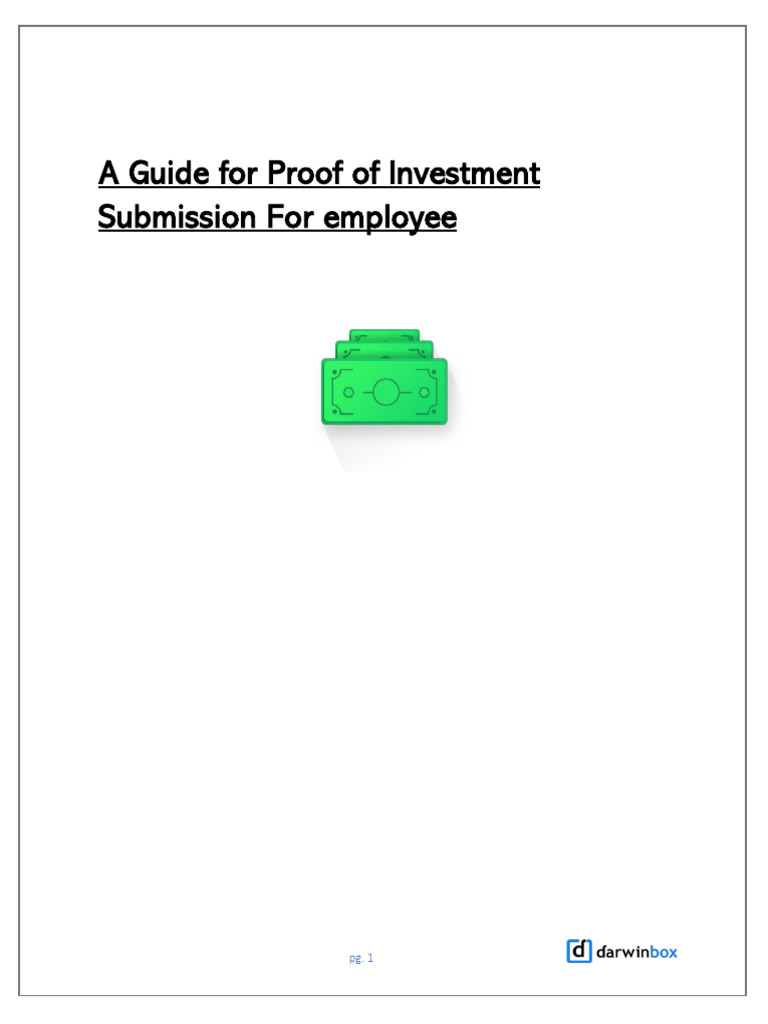 Employee Proof of Investment Guide | PDF | Loans | Tax Deduction