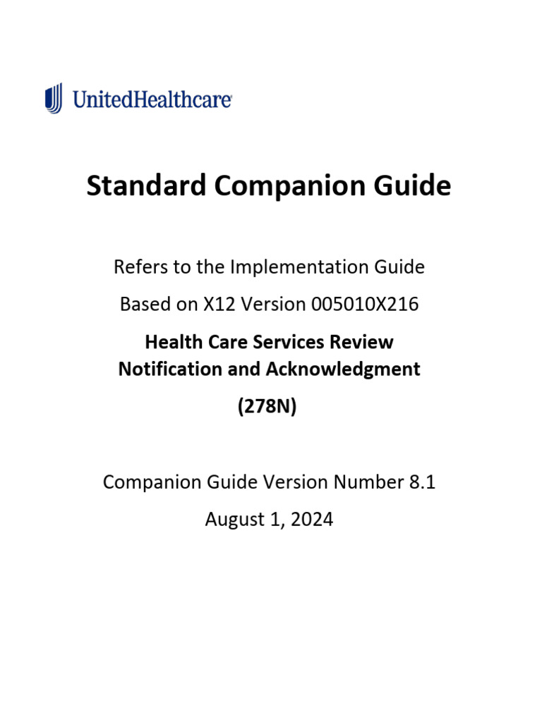 278N Health Care Notification Guide | PDF | Health Insurance ...
