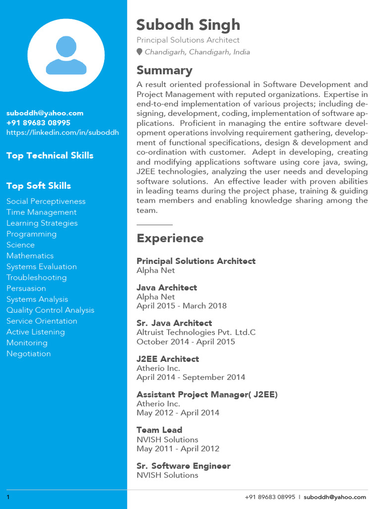Resume - Subodh Singh - en - US | PDF | Software | Compensation And Benefits