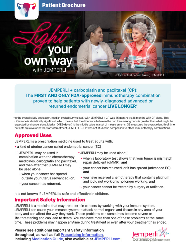 jemperli-brochure | PDF | Cancer | Clinical Medicine