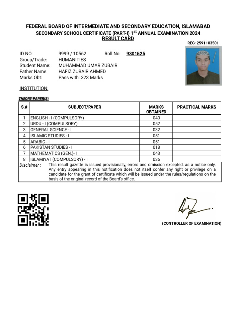 Portal - Fbise.edu - PK Fbise-Conduct Result Result-Link-Ssc1.php ...