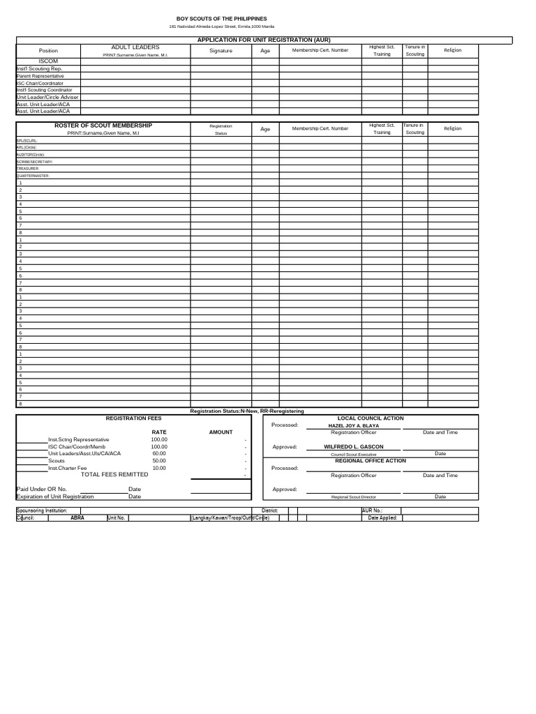 Abra Aur Form Excel | PDF | Scouting | Youth Movements