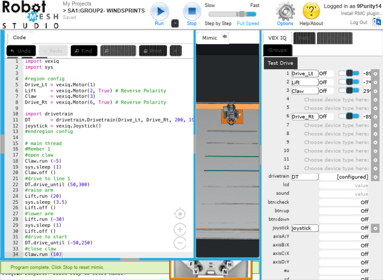 Sa1group2 - Windsprints - Robot Mesh | PDF