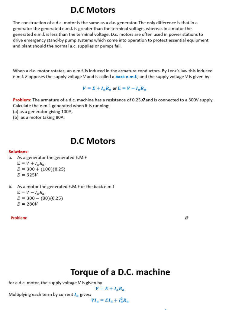 Diapo 3 | PDF | Electric Motor | Electric Generator