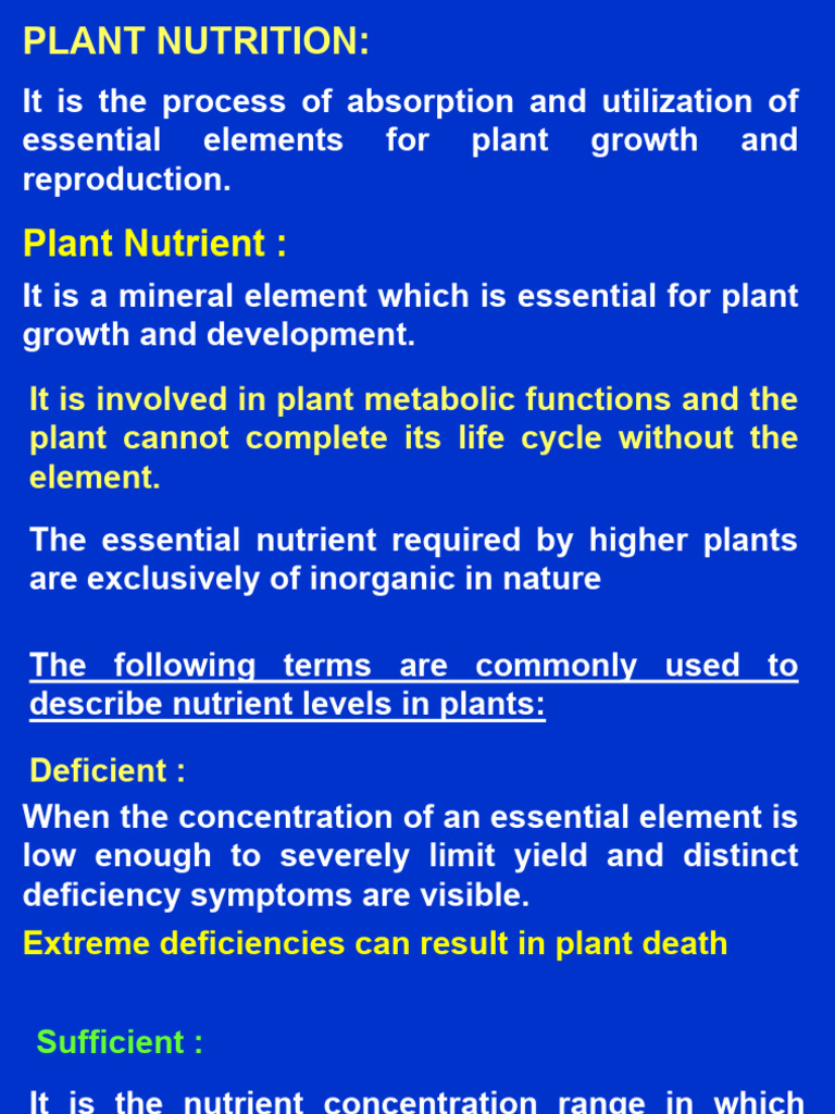 Essential Plant Nutrients Guide | PDF | Plant Nutrition | Nutrients