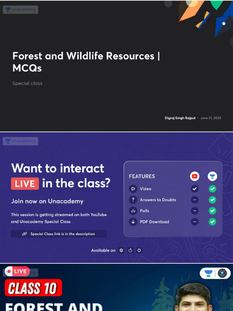 Forest and Wildlife Resources MCQs No Anno | PDF