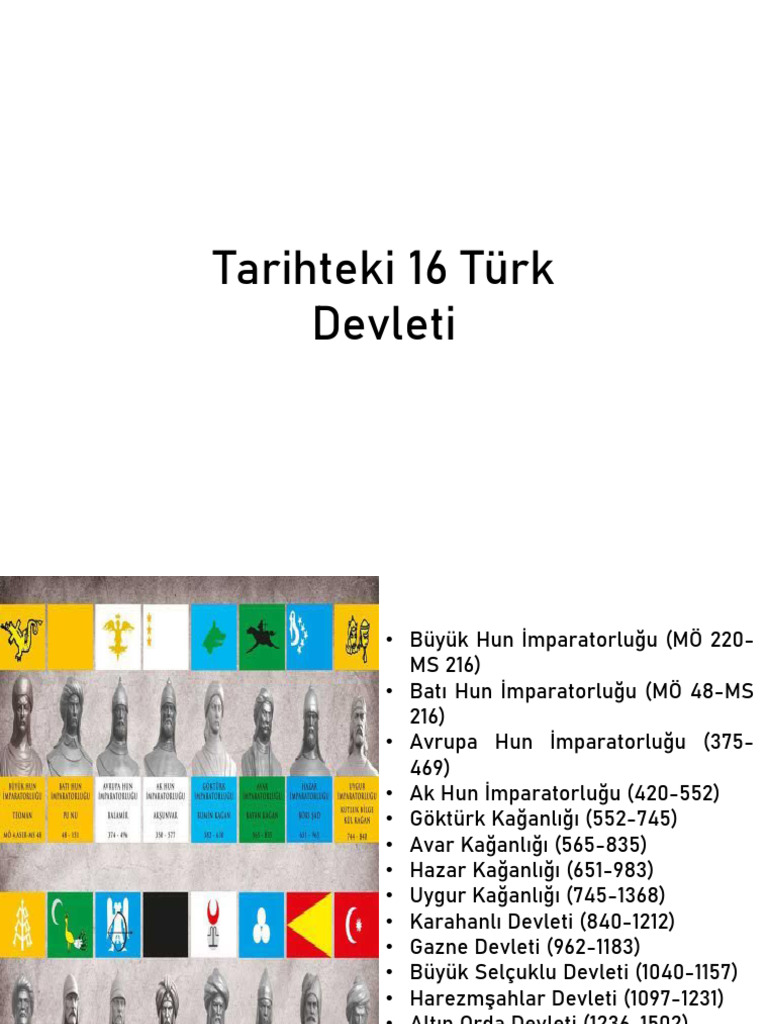 Hafta - Orta Asya Türk Devletleri | PDF