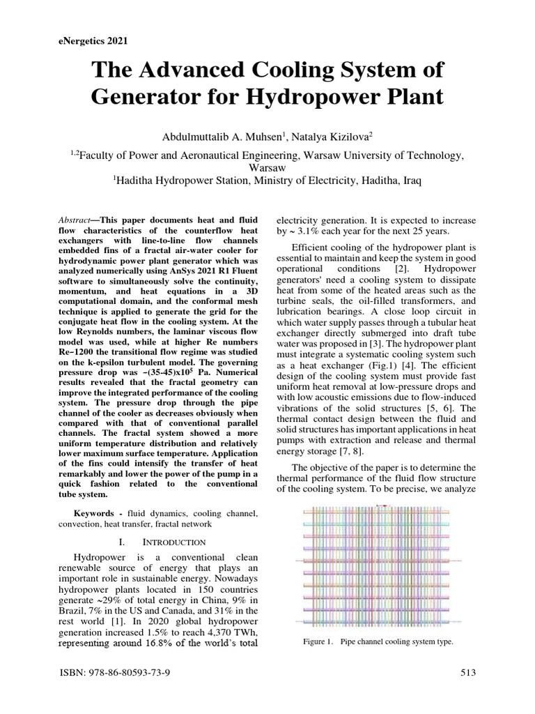 Advanced Cooling for Hydropower Generators | PDF | Fluid Dynamics ...