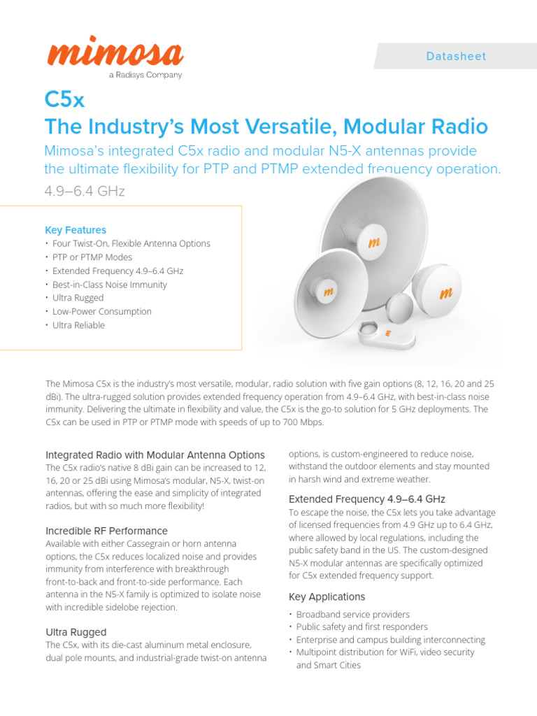 Versatile Modular Radio for ISPs | PDF | Wi Fi | Antenna (Radio)