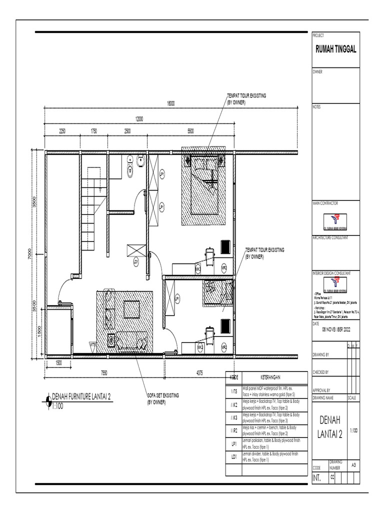 Denah Furniture LT 2 | PDF
