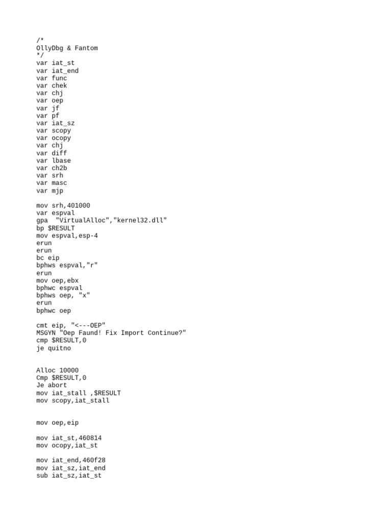 ZProtect 1.3 OEP Finder + IAT Repair | PDF